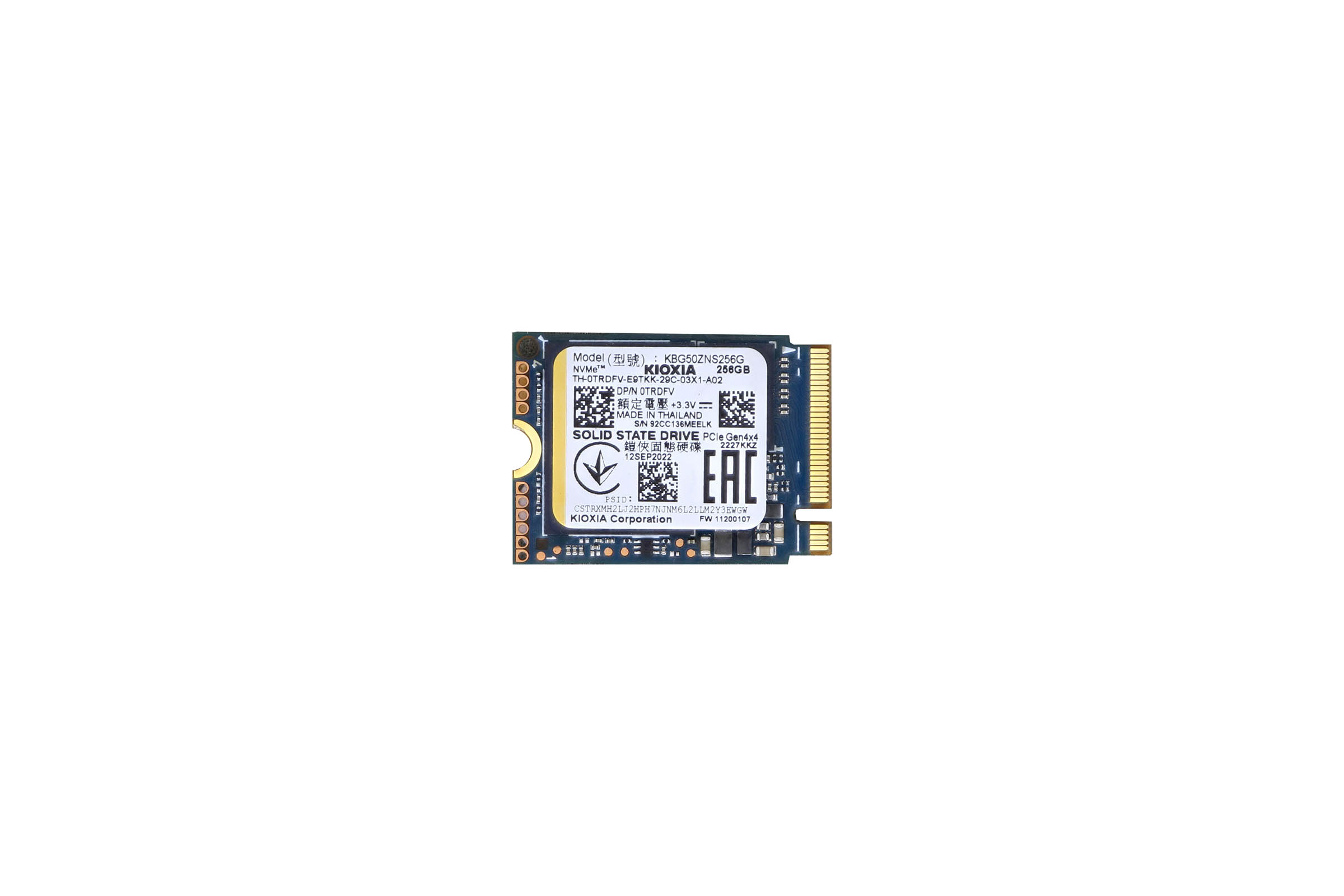 Dell 256GB PCIe NVMe Gen4 M.2 2230 SSD TRDFV | Buy Online