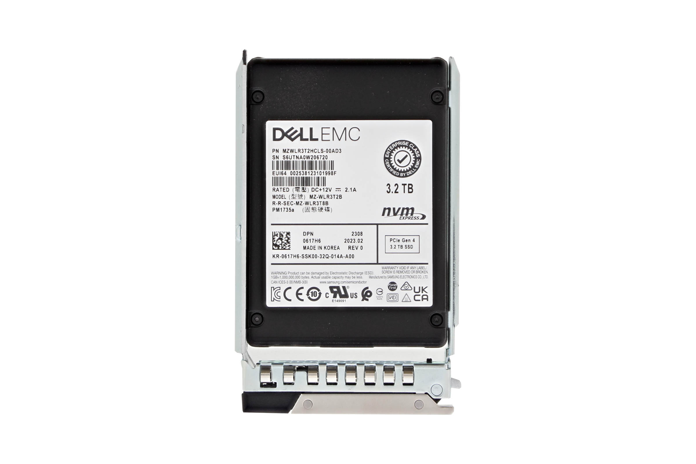 Dell 3.2TB PCIe NVMe Gen4 2.5" SSD 617H6 | Buy Online
