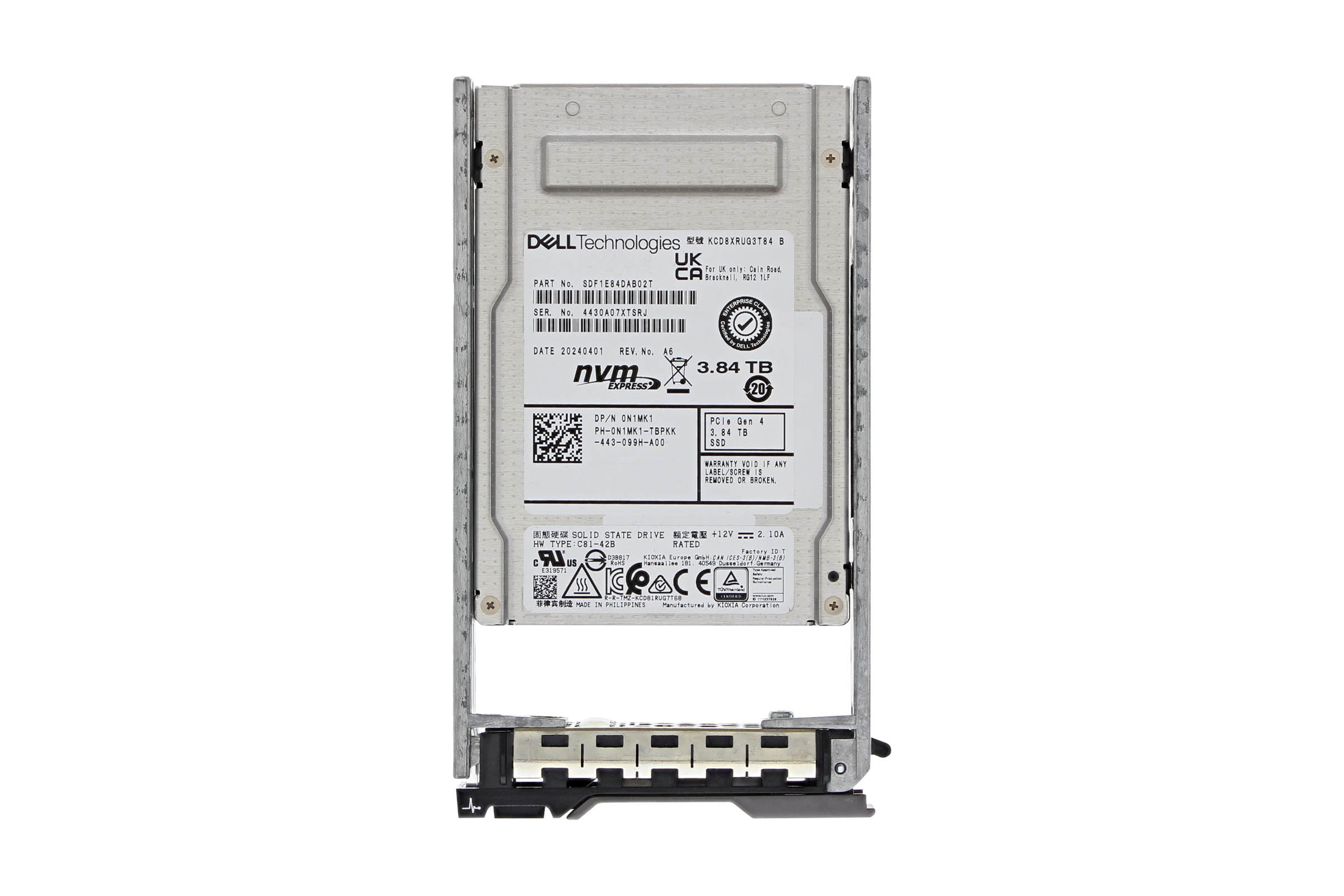 Dell 3.84TB PCIe NVMe Gen4 2.5" SSD N1MK1 | Buy Online