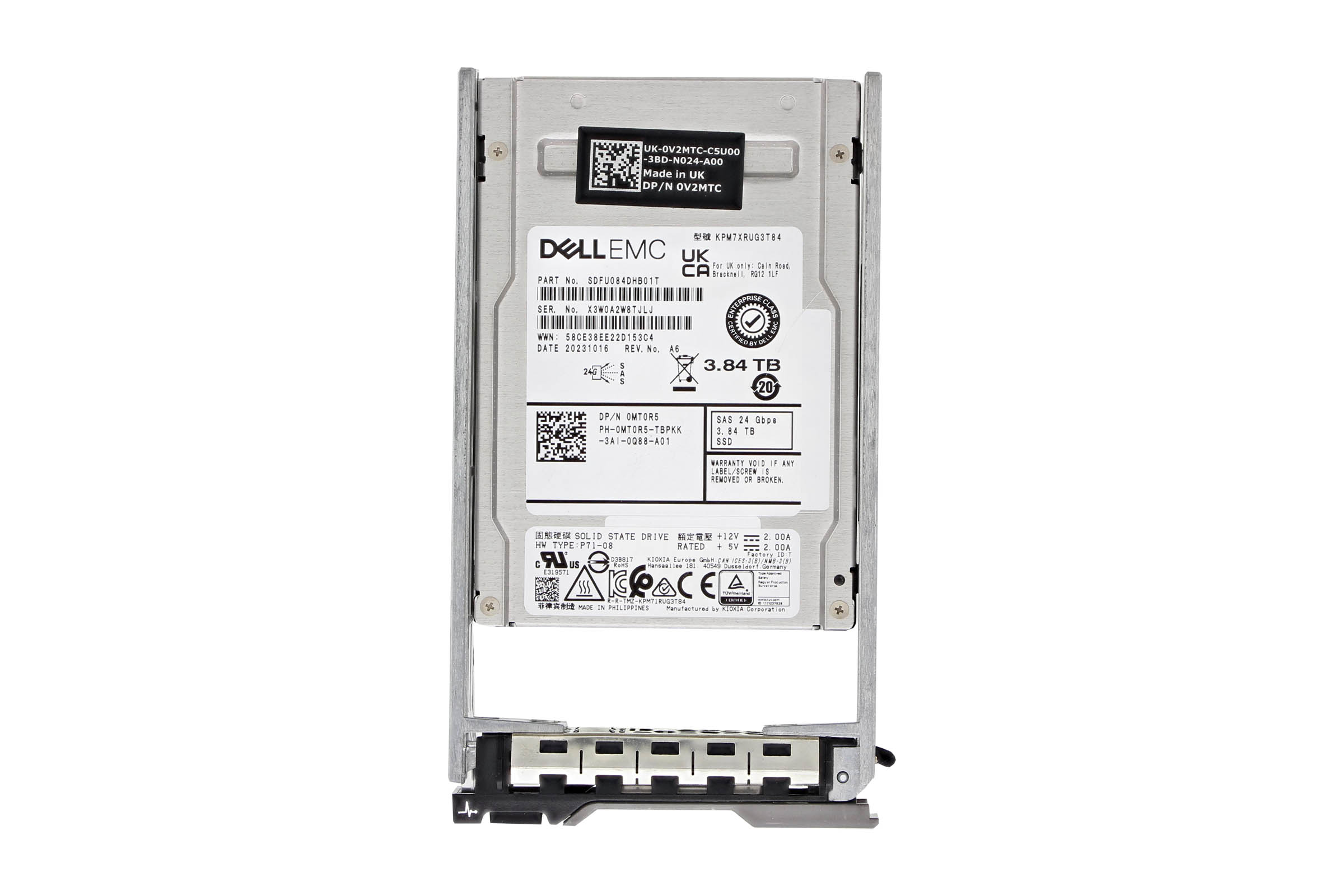 Dell 3.84TB SAS 2.5" 24G New Pull SSD MT0R5 | Buy Online