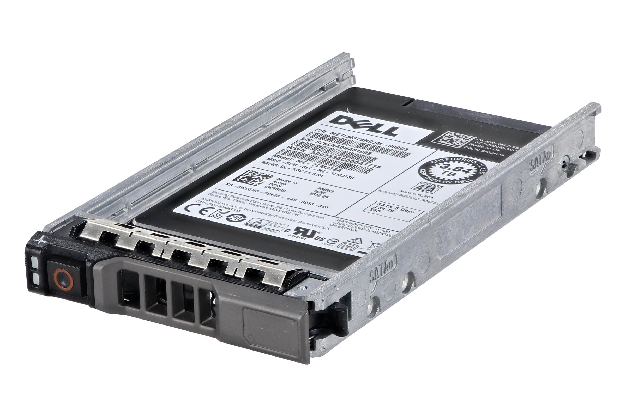 Dell 3.84TB SATA 2.5" 6G Refurbished SSD W9GHD | Buy Online