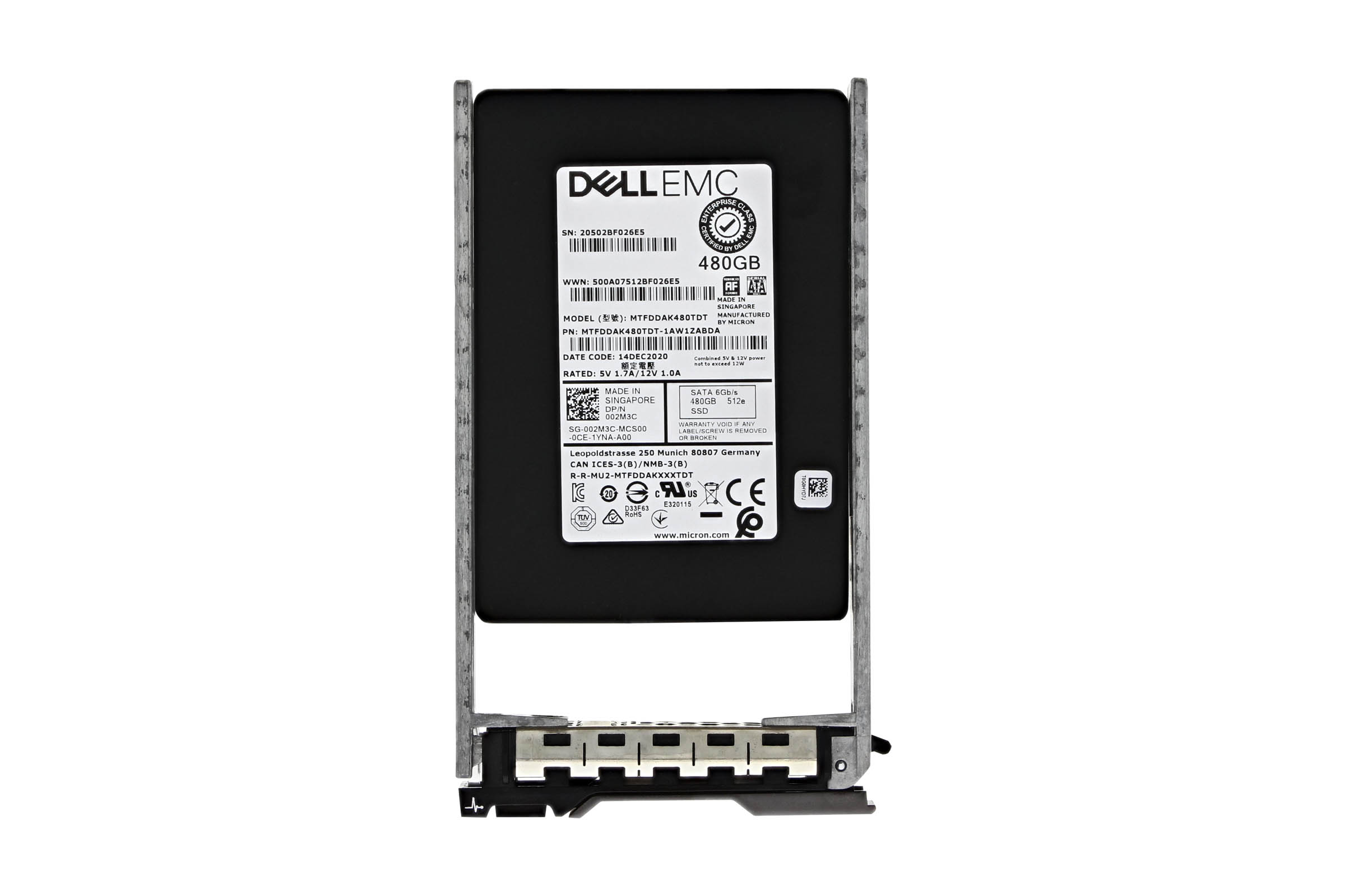 Dell 480GB SATA 2.5" 6G SSD 02M3C | Buy Online