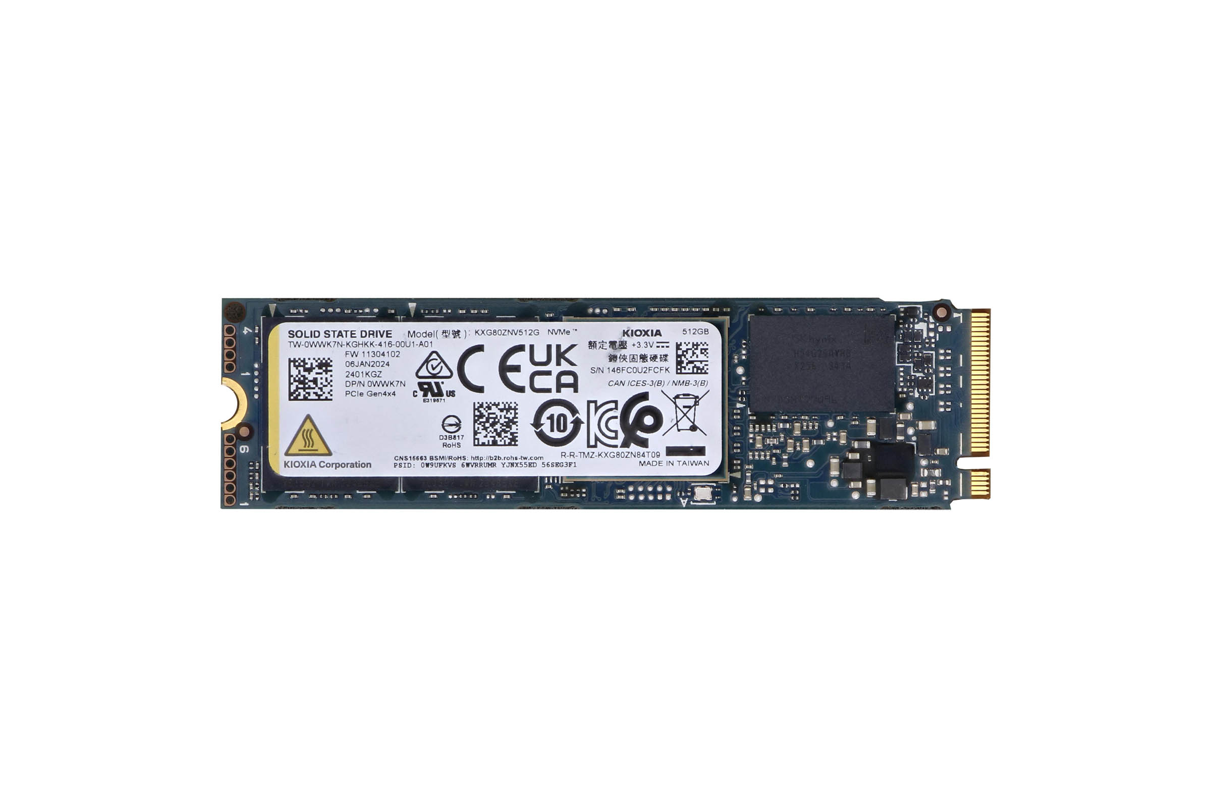 Dell 512GB PCIe NVMe Gen4 M.2 2280 SSD WWK7N | Buy Online