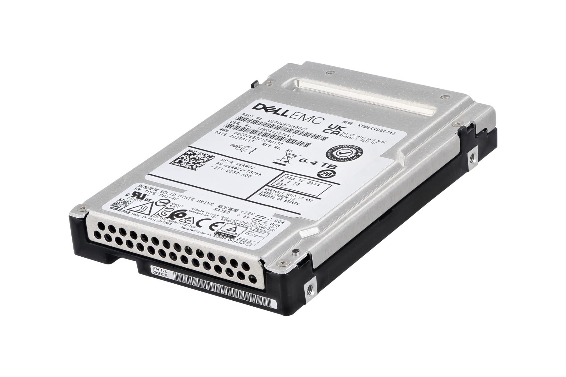 Dell 6.4TB SAS 2.5" 12G New SSD 6NW3J | Buy Online