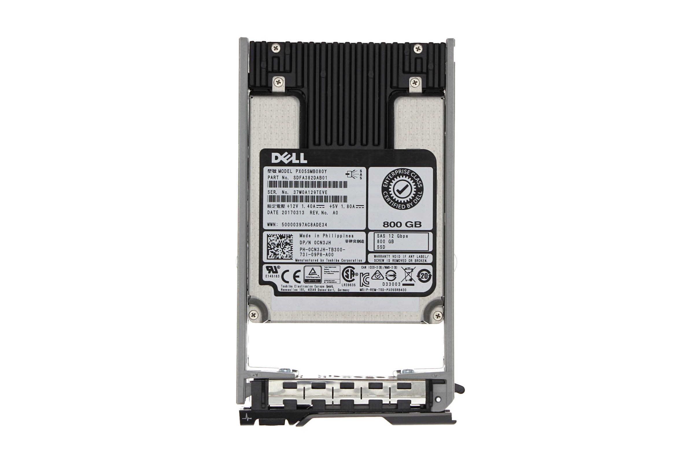 Dell 800GB SAS 2.5" 12G New Pull SSD CN3JH | Buy Online