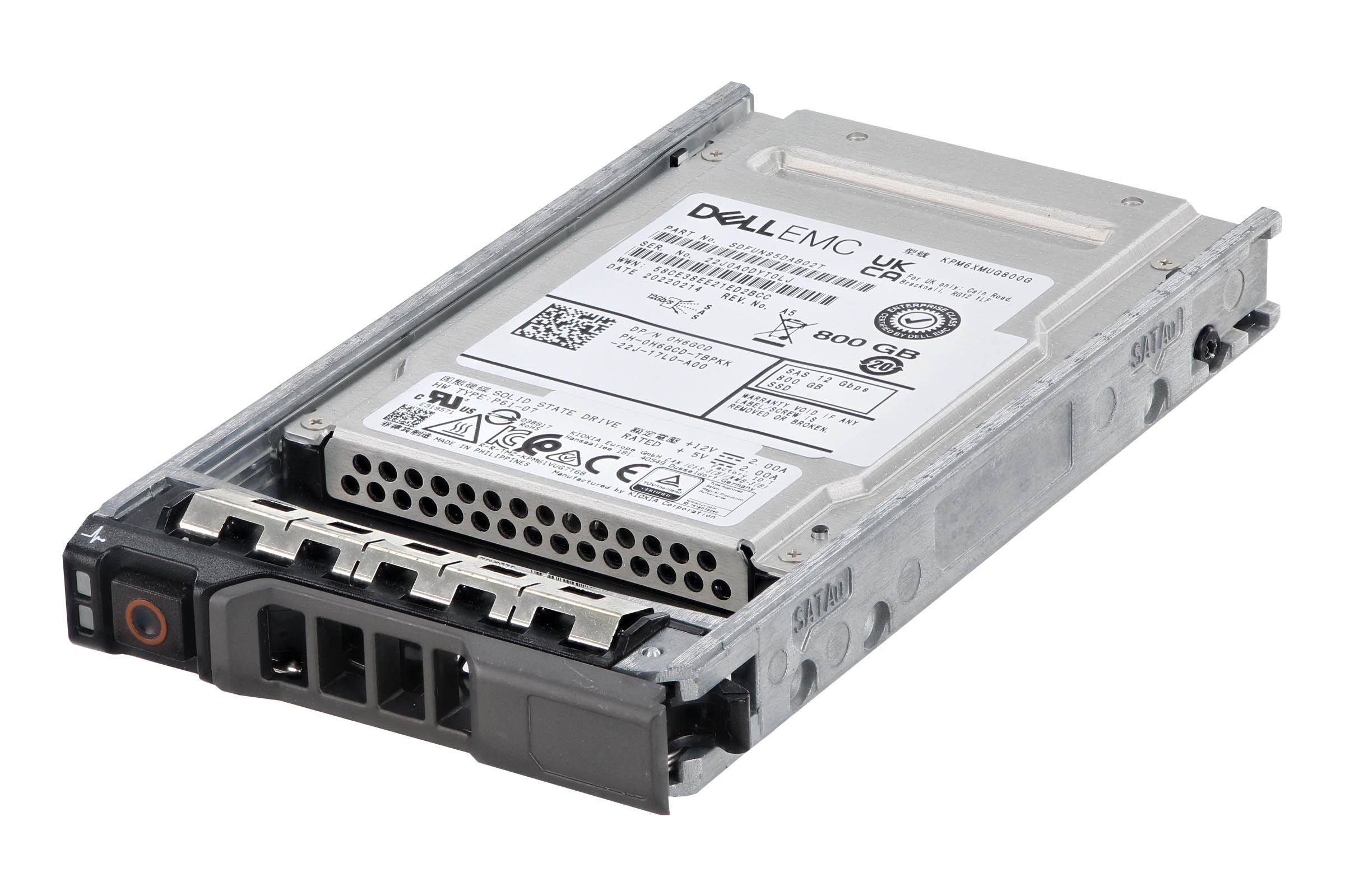 Dell 800GB SAS 2.5" 6G Refurbished SSD H6GCD | Buy Online