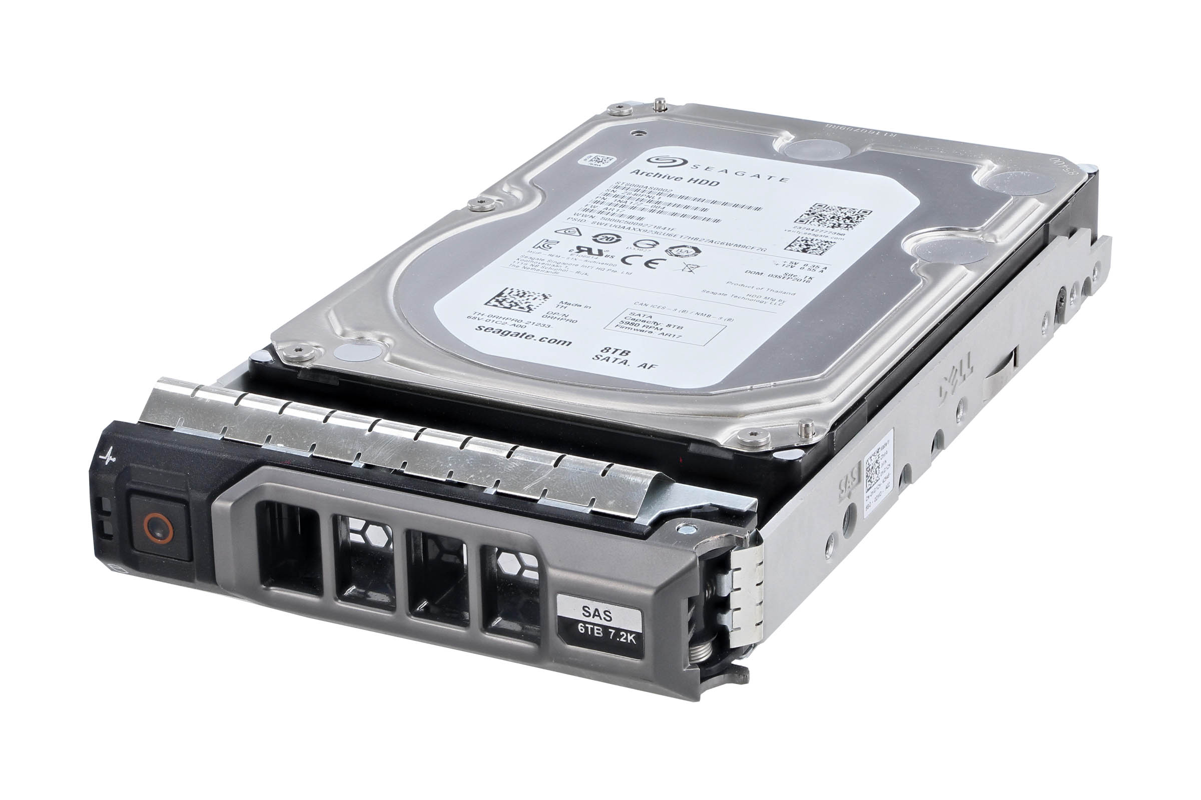 RHPR0 Dell 8TB 5.9k SATA 3.5" 6Gbps Hard Drive