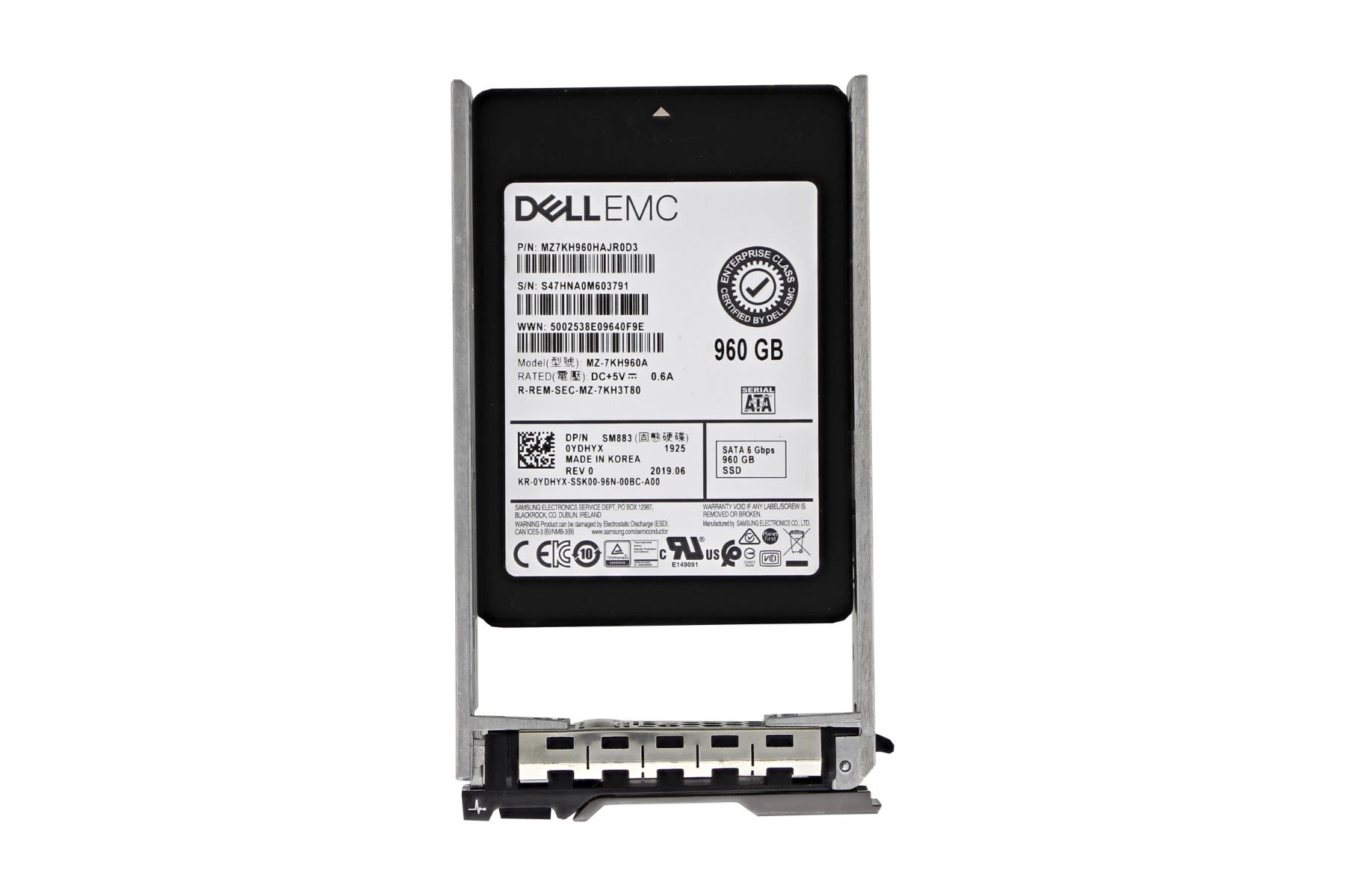 Dell 960GB SATA 2.5" 6G New Pull SSD YDHYX | Buy Online