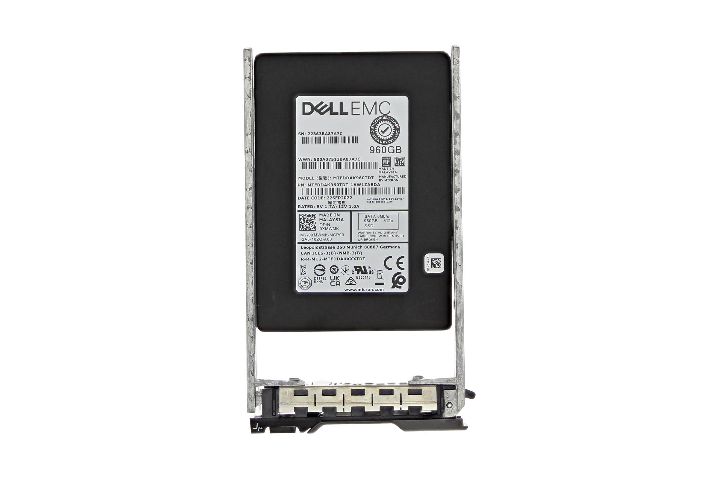 Dell 960GB SATA 2.5" 6G MU Refurbished SSD XMWMK | Buy Online