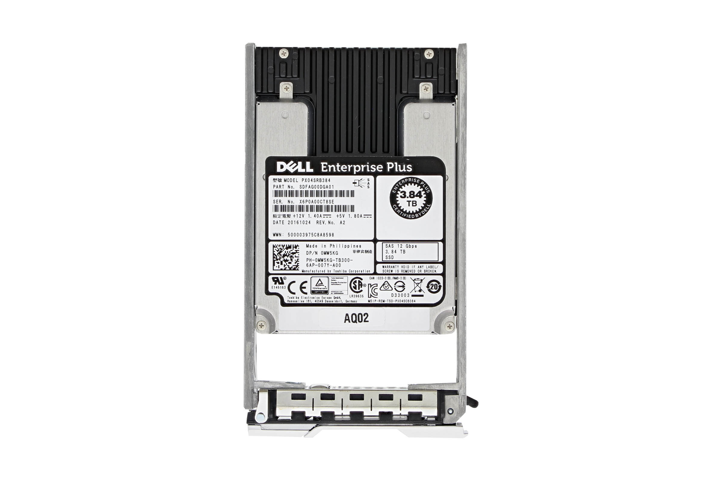 MW5KG Equallogic 3.84TB SAS 2.5" 12Gbps Solid State Drive