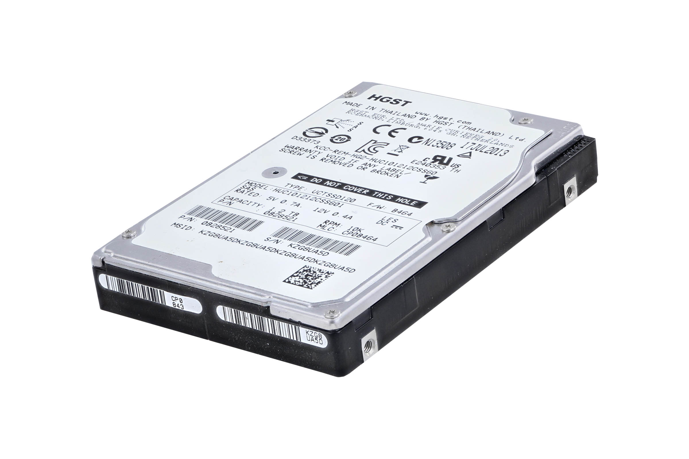 HGST 1.2TB SAS 7.2k 2.5" 6G Hard Drive HUC101212CSS601 | Buy Online