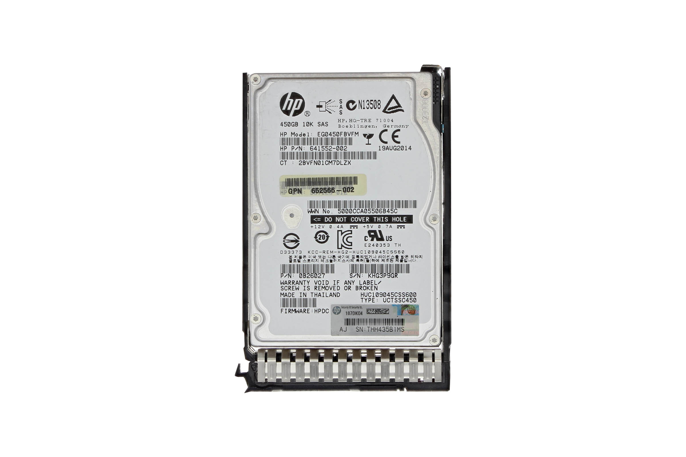 653956-001 HP 450GB 10k SAS 2.5" 6Gbps Hard Drive