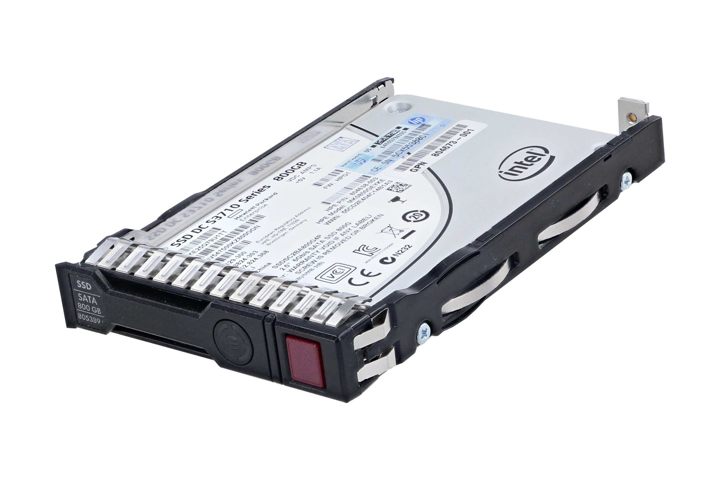 805389-001 HP 800GB SATA 2.5" 6Gbps Write intensive Solid State Drive