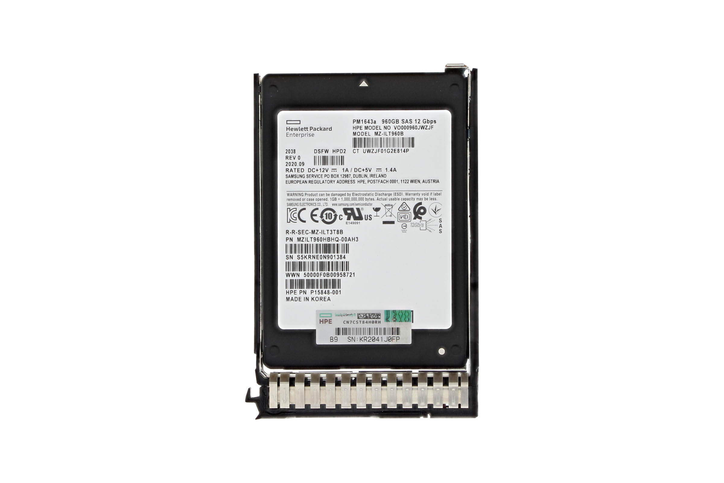P20833 HP 960GB SAS 2.5" 12Gbps Read Intensive Solid State Drive