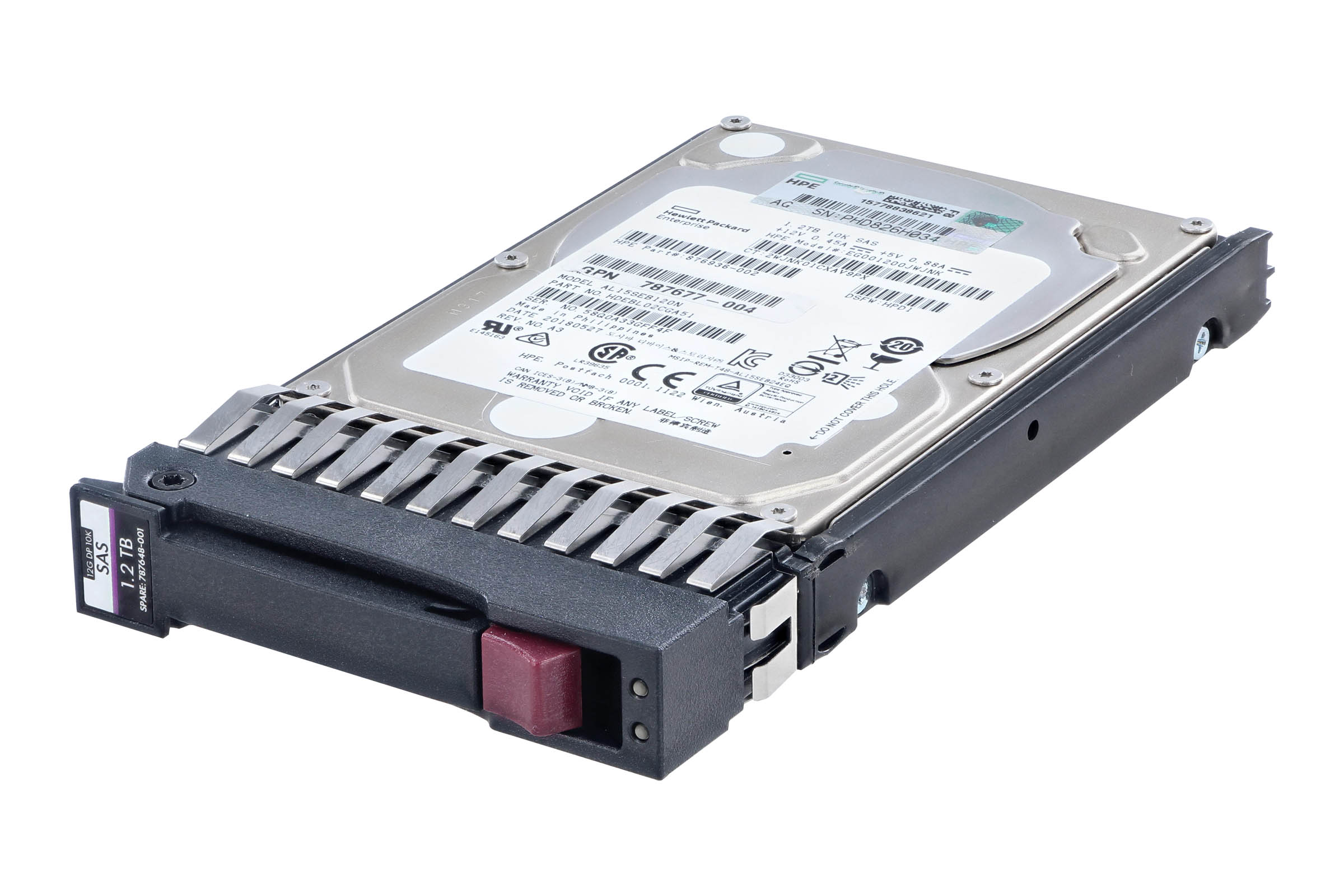 HPE MSA 1.2TB SAS 10k 2.5" 12G HDD 787648-001 J9F48A | Buy Online