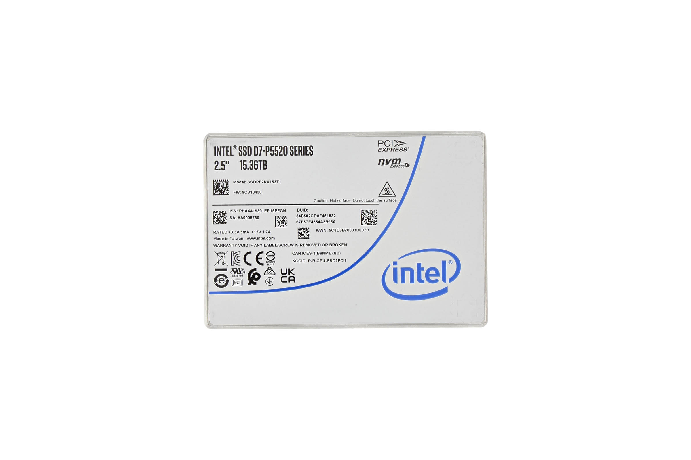 Intel 15.36TB PCIe NVMe Gen4 2.5" SSD SSDPF2KX153T1 | Buy Online