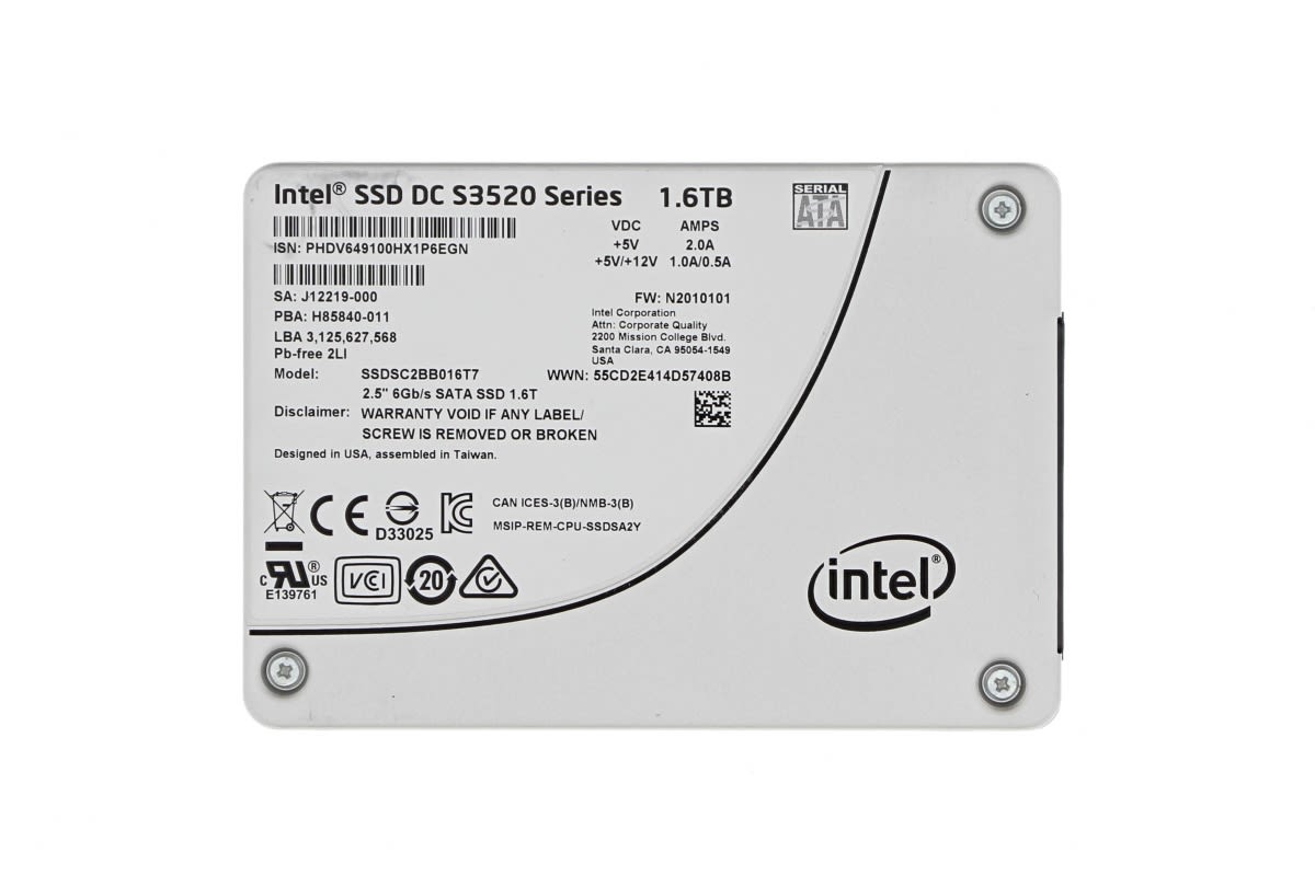 Intel 1.6TB SATA 2.5" 6G SSD SSDSC2BB016T7 | Buy Online