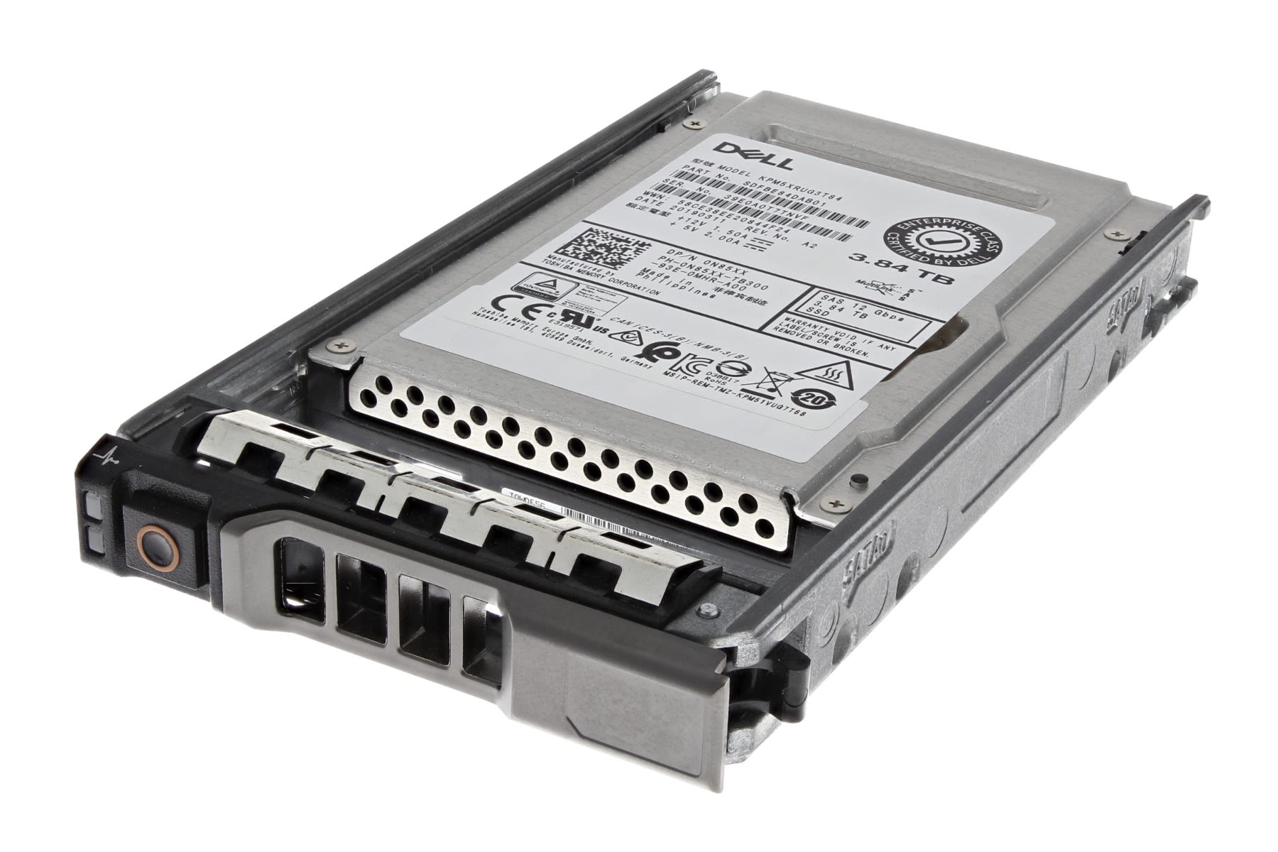 N85XX Dell 3.84TB SAS 2.5" 12Gbps Read Intensive Solid State Drive