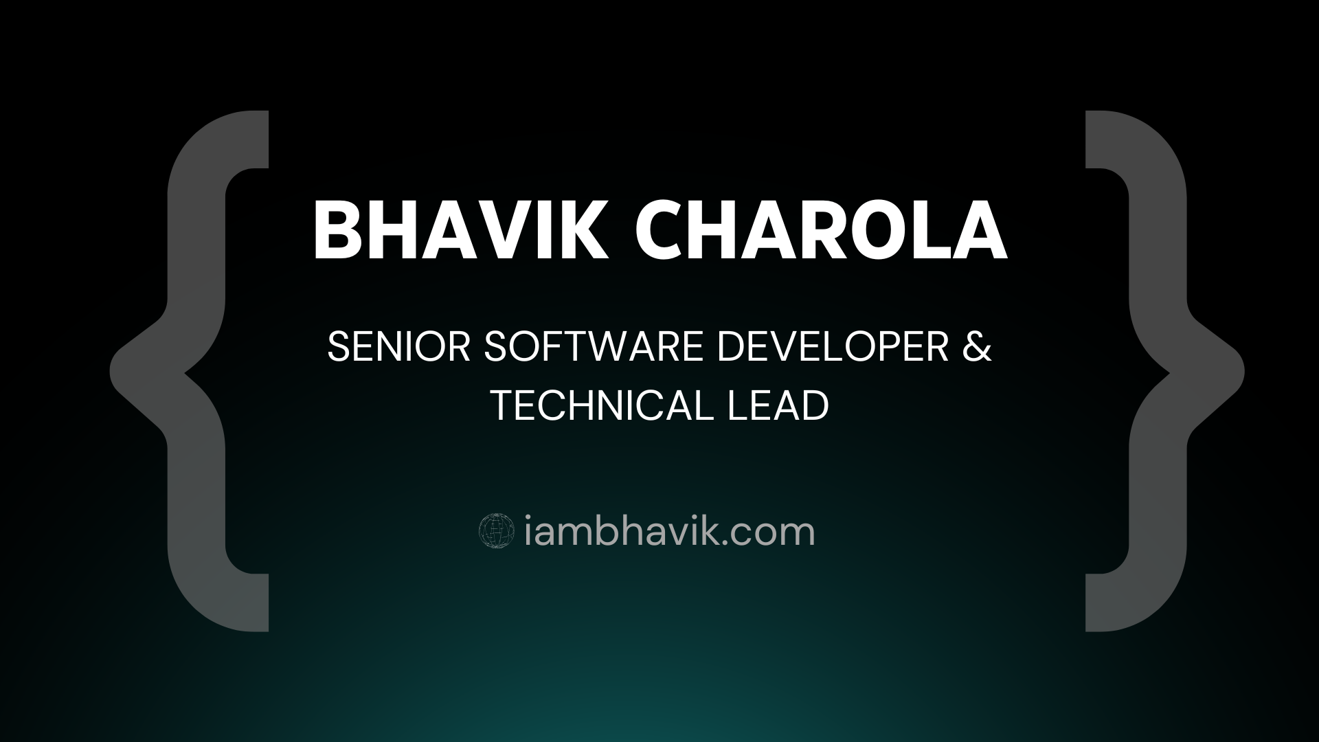 Bhavik Charola | Software Developer