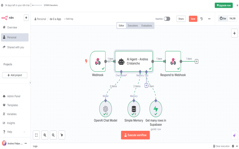 App-Web de Recomendaciones de Ahorro con n8n y Supabase | Proyectos de ...