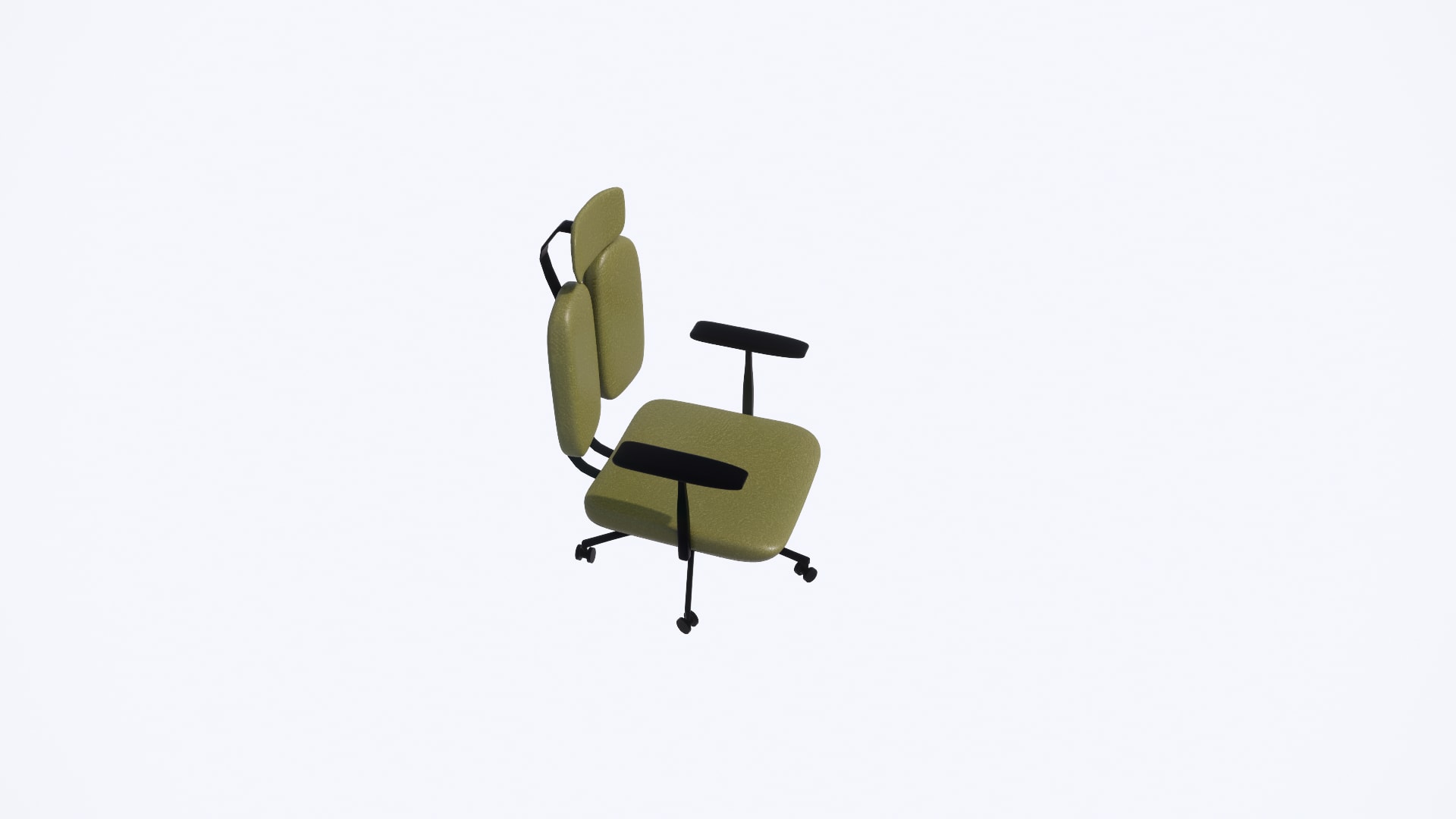 Double back chair green 3d SketchUp model .skp file -sketch shaper