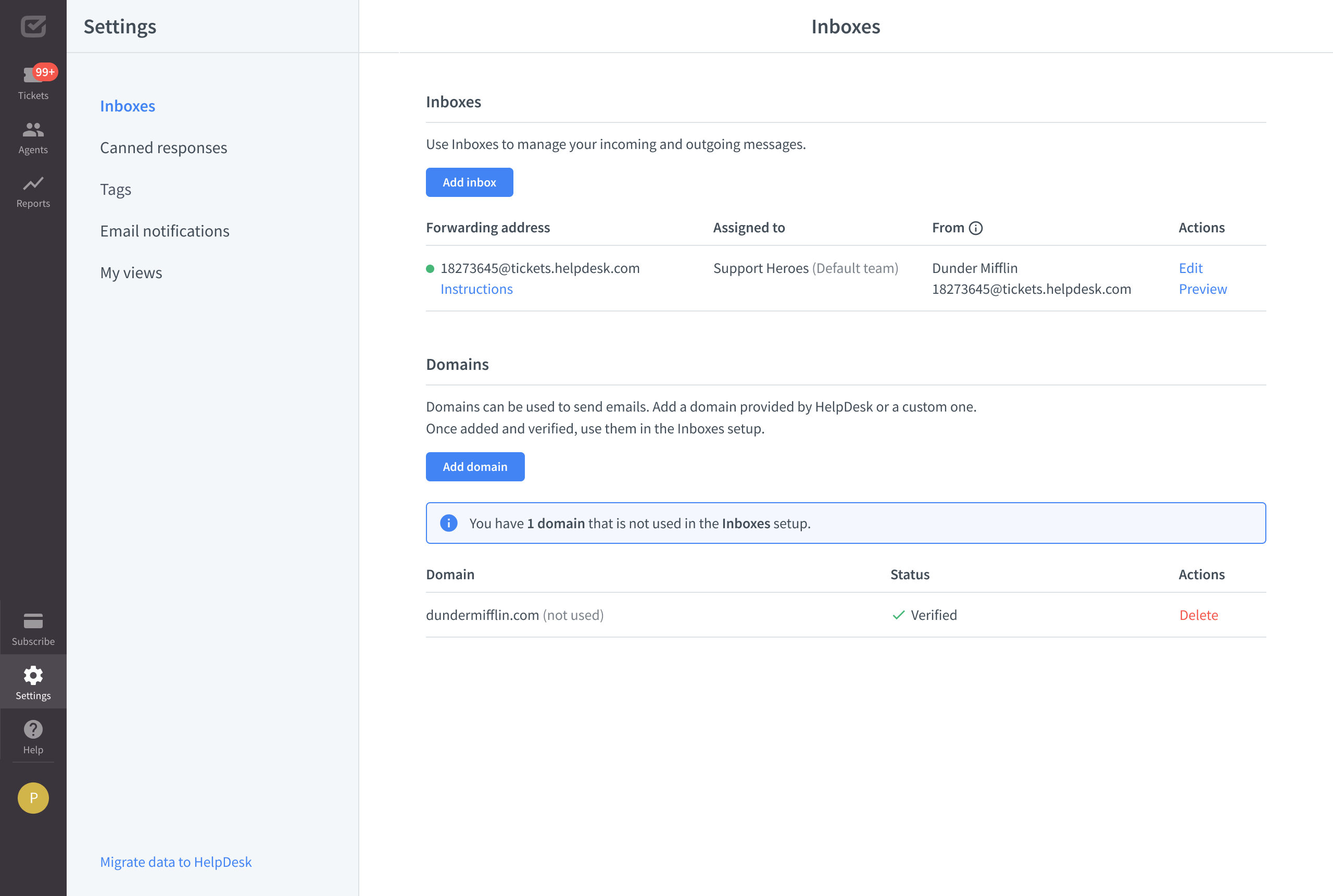 Set Up A Custom Domain And Inbox For Sending Emails From Your Own Email Address Helpdesk Help 