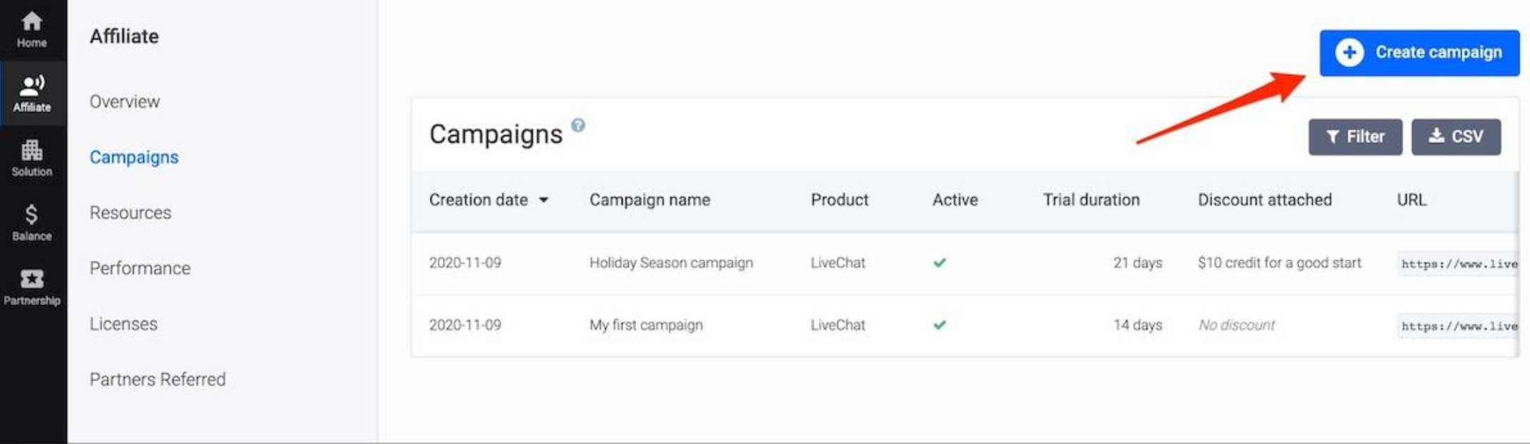 Using the campaign builder