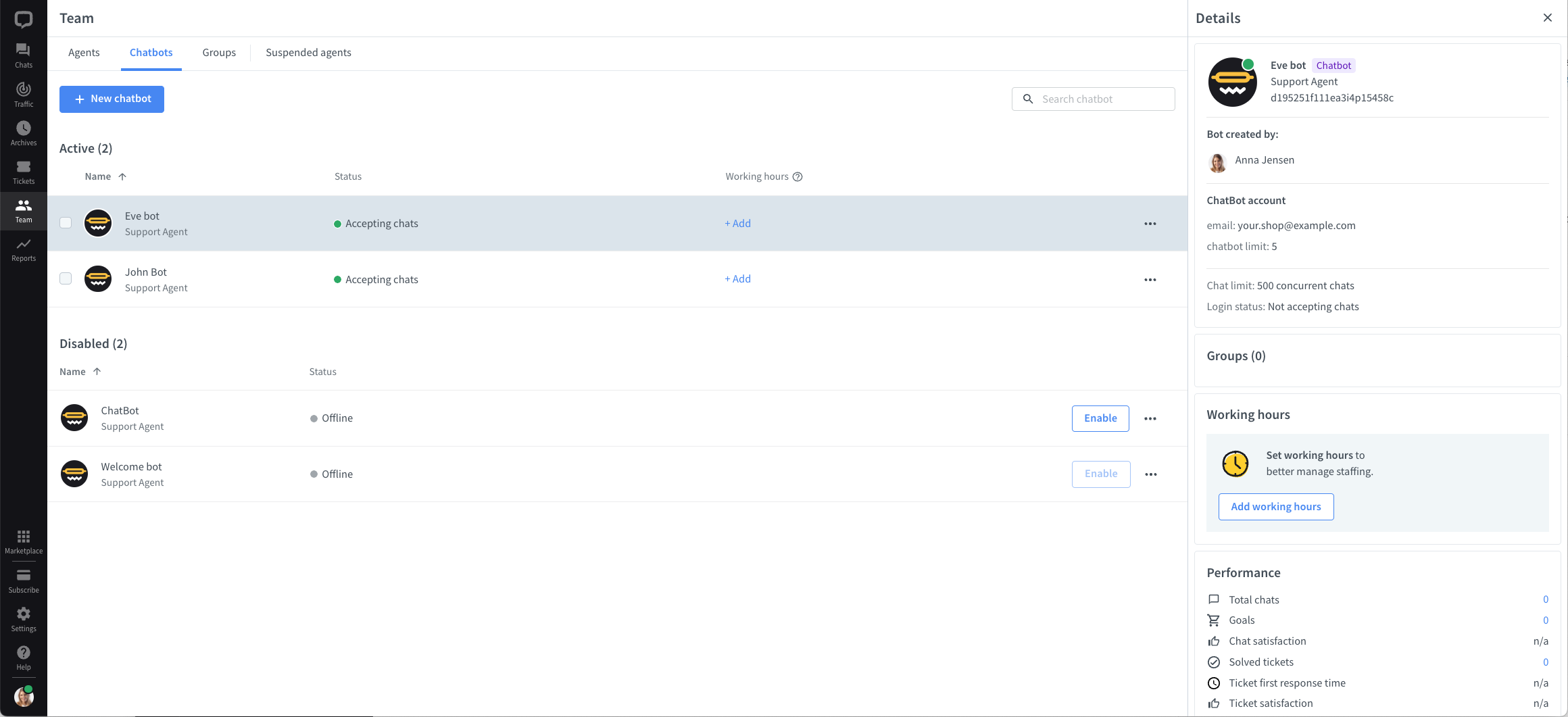 Create a bot for your LiveChat with ChatBot integration | LiveChat Help ...
