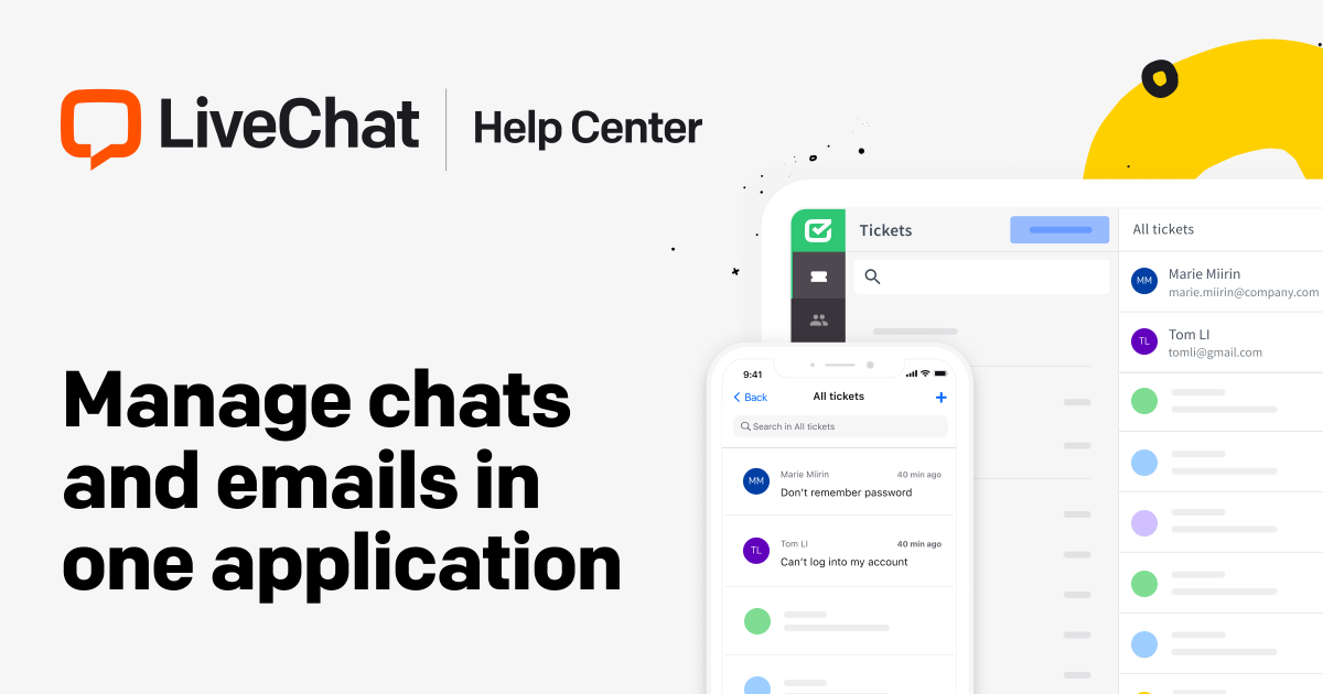 HelpDesk: Turn chats into manageable tickets | LiveChat Help Center ...