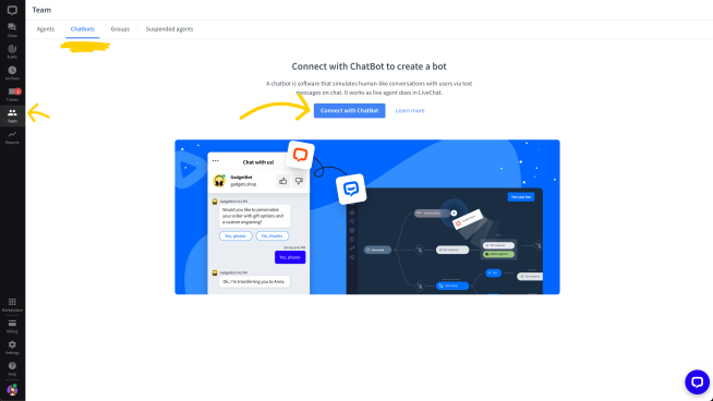 Create a bot for your LiveChat with ChatBot integration | LiveChat Help ...