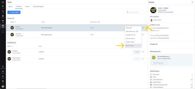 Create a bot for your LiveChat with ChatBot integration | LiveChat Help ...