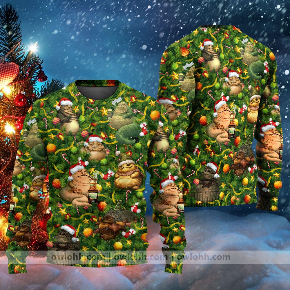 Christmas Star Wars Jabba The Hutt Comfort And Joy Ugly Christmas ...