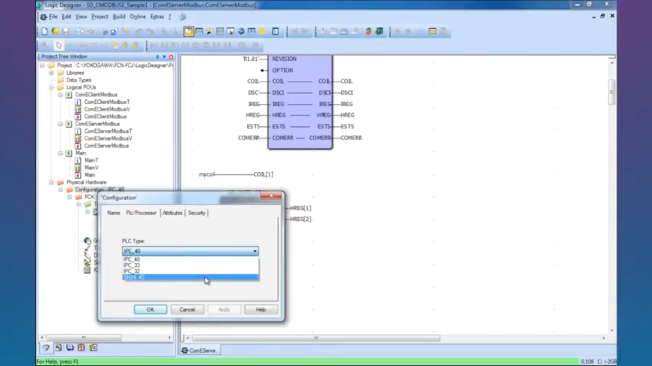 Yokogawa Stardom RTU Modbus Server Configuration Tutorial | Yokogawa ...