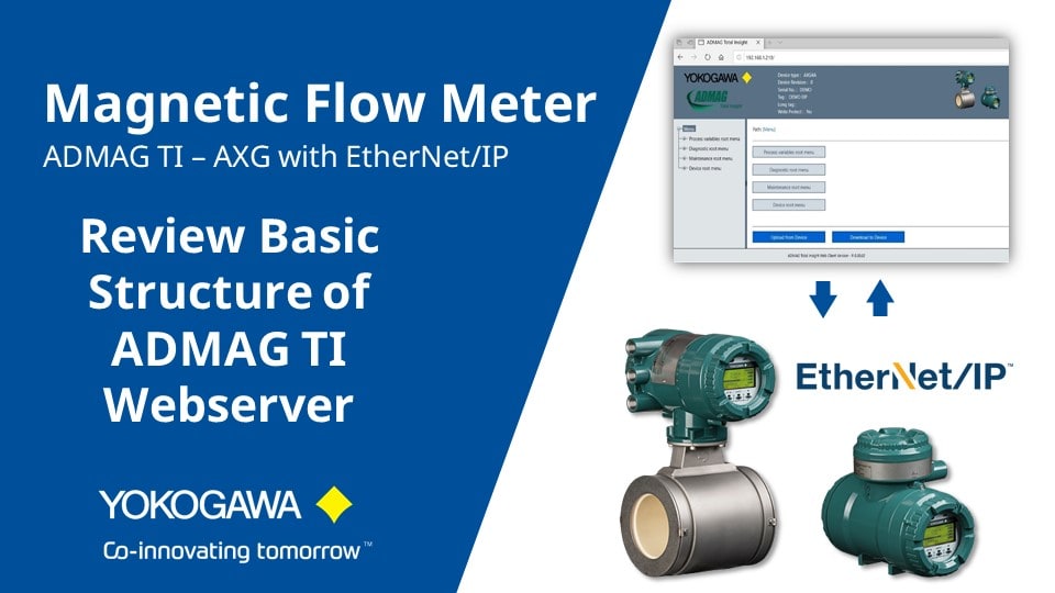How to Navigate the ADMAG TI - AXG with EtherNet/IP Webserver ...