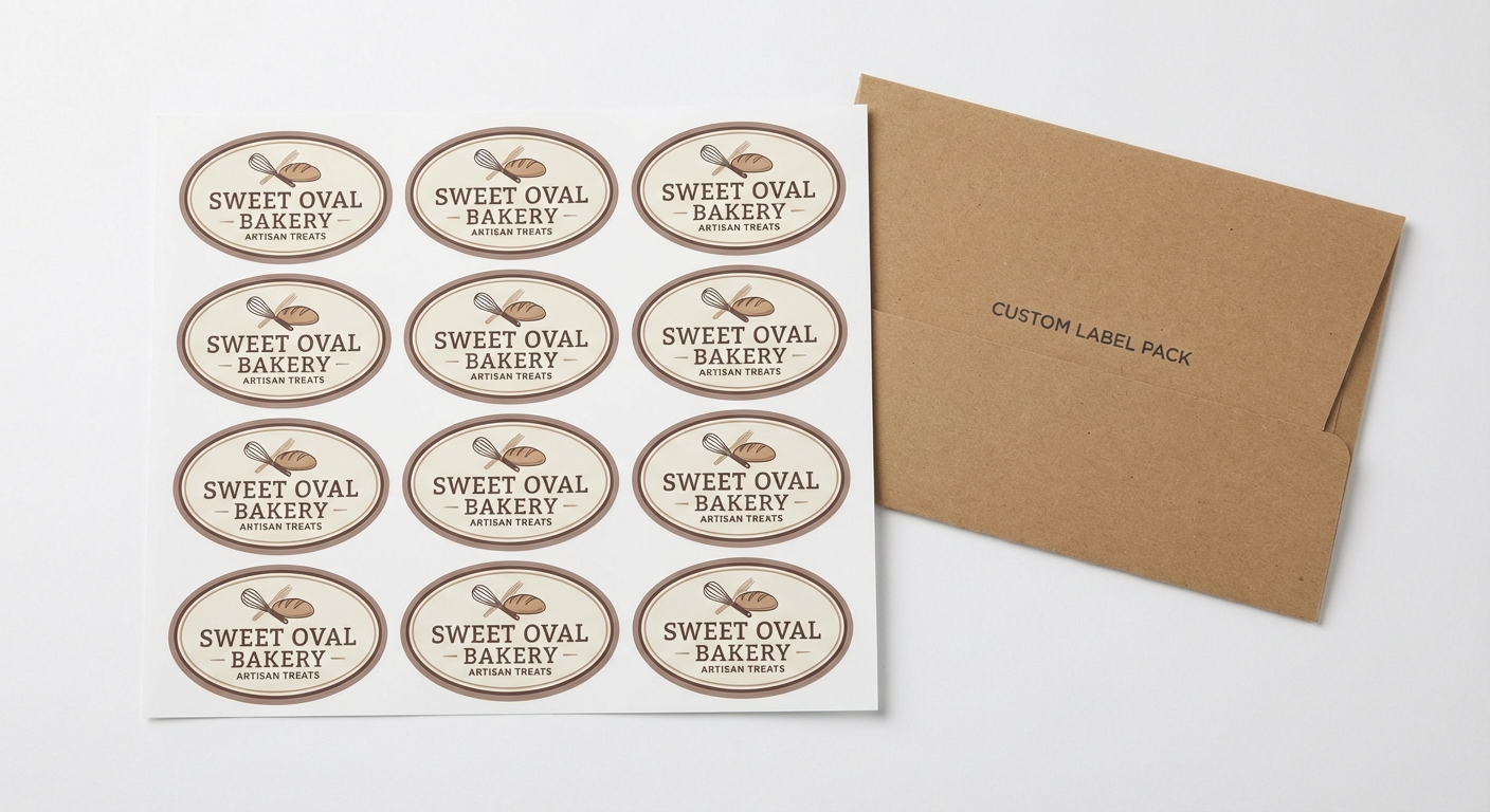 Oval Label Sheets | Custom Oval Label Sheets Made in USA