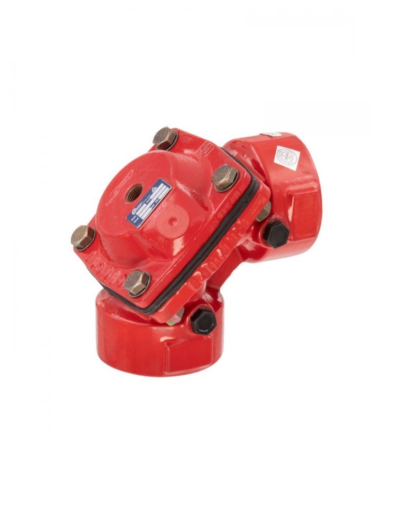 S100 Basic Diaphragm Valve BSP 2" 50mm Cast Iron Poly Red, 90D Angled ...