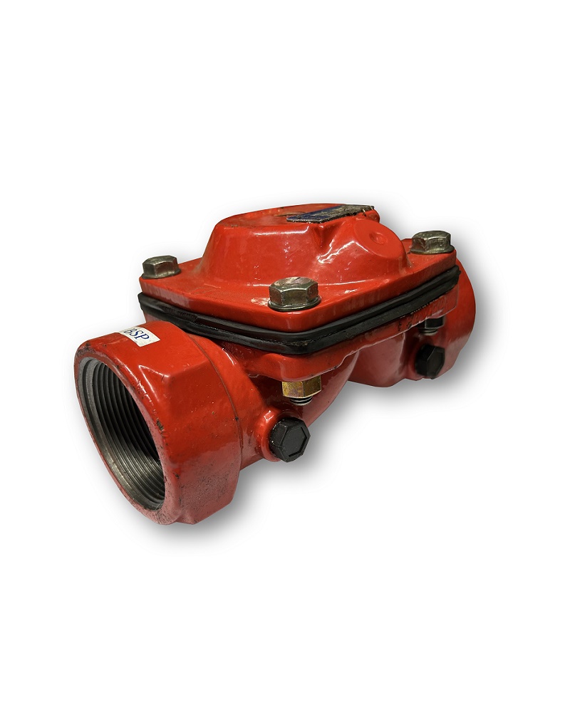 S100 Basic Diaphragm Valve BSP 2" 50mm Cast Iron Poly Red - Allied Pumps