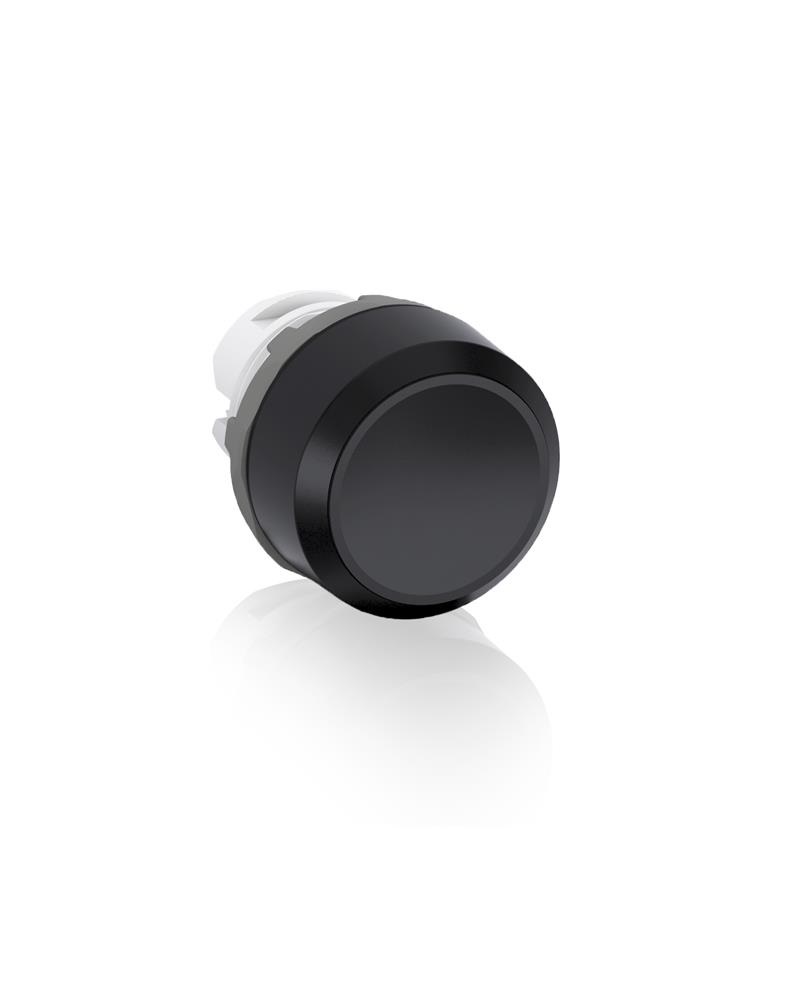 ABB Push Button - Momentary - Flush - Black - Black Plastic IP66 ...