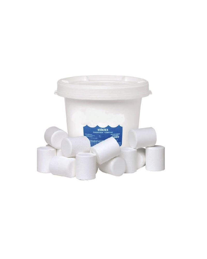 Chlorine Tablets, 150G Sticks, 20kg Pail (aprox 133 sticks / 20kg ...