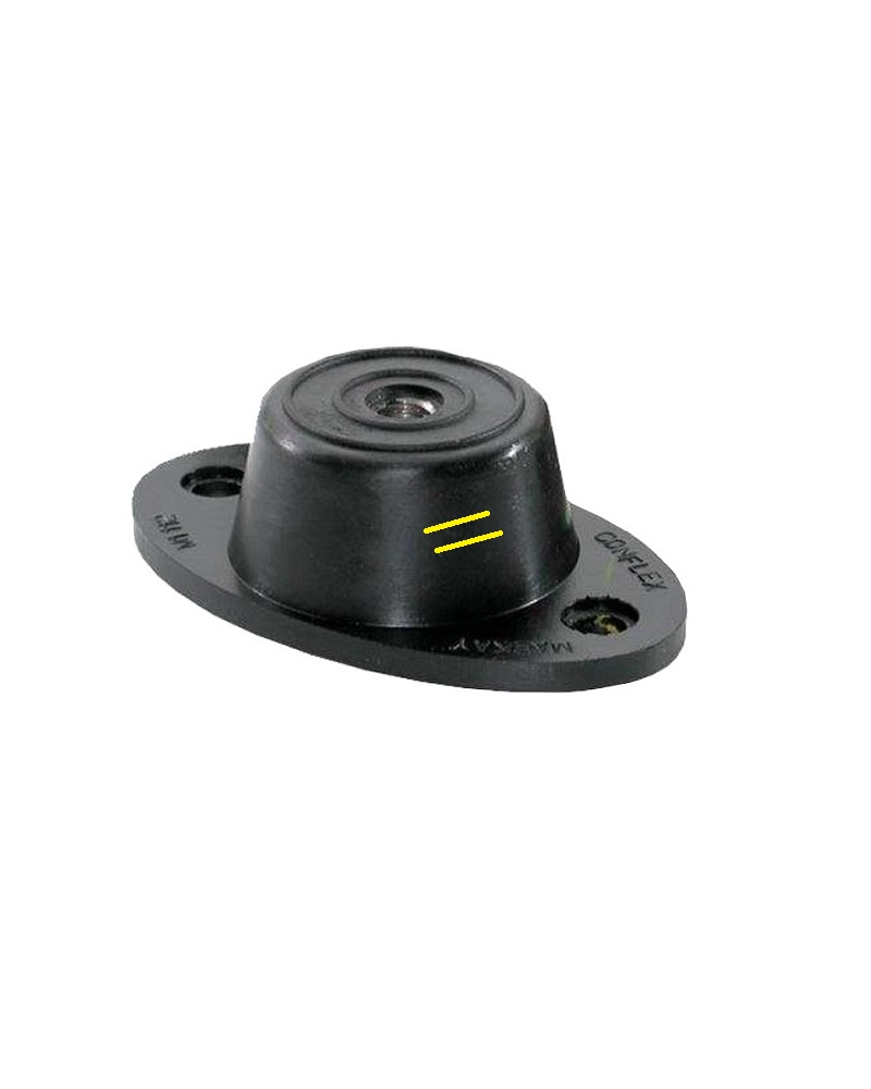 Resilient Mount, Rubber, Code YELLOW, 60kg - Allied Pumps