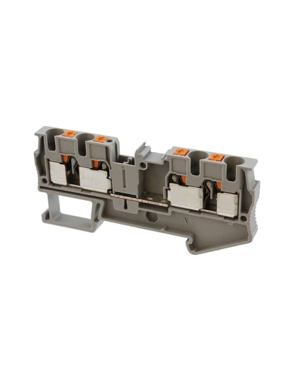 PT 4.0-QUATTRO, 4mm Feed Through Terminal Block, 4 Connect, Single ...