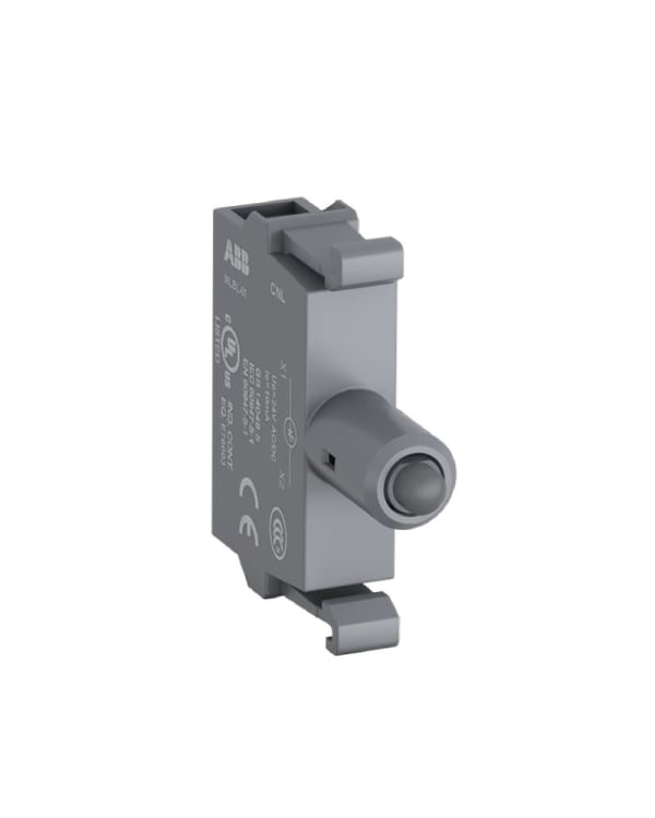 ABB Push Button LED Block Red 24VAC/DC Front Mounting Modular Plastic ...