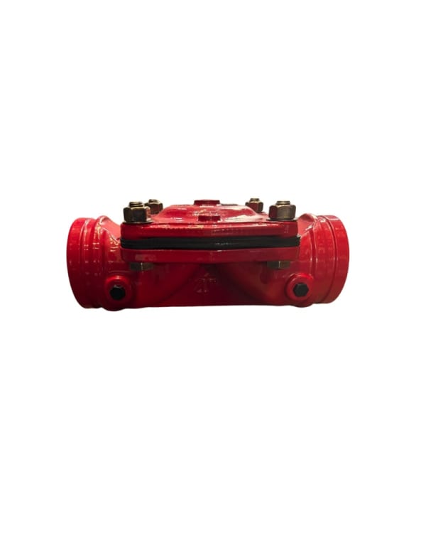 S100 Basic Diaphragm Valve Roll Grooved 2" 50mm Cast Iron Poly Red ...