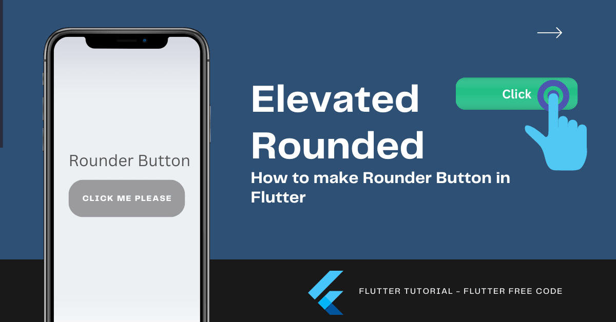 [Example] - Rounded elevated button in Flutter - Free Code