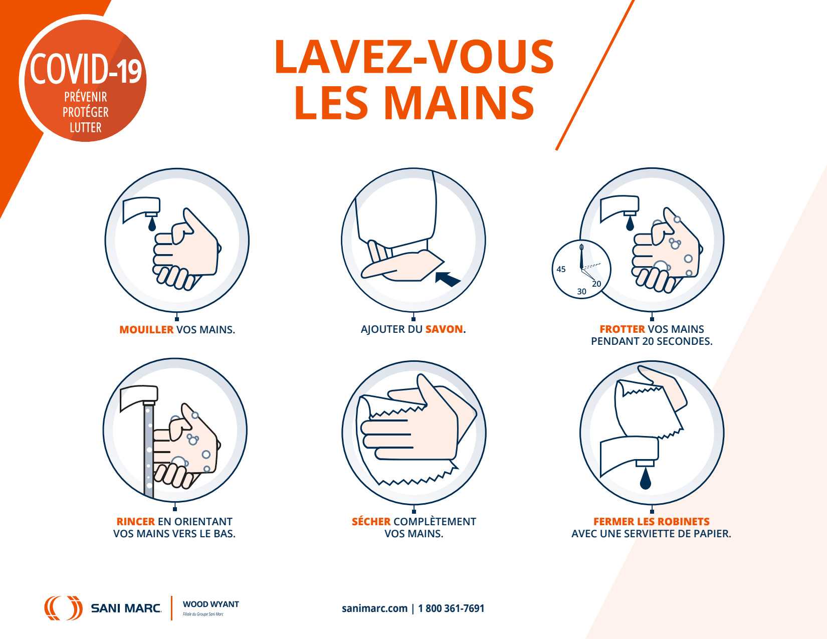 Documents, produits de nettoyage commerciaux | Sani Marc