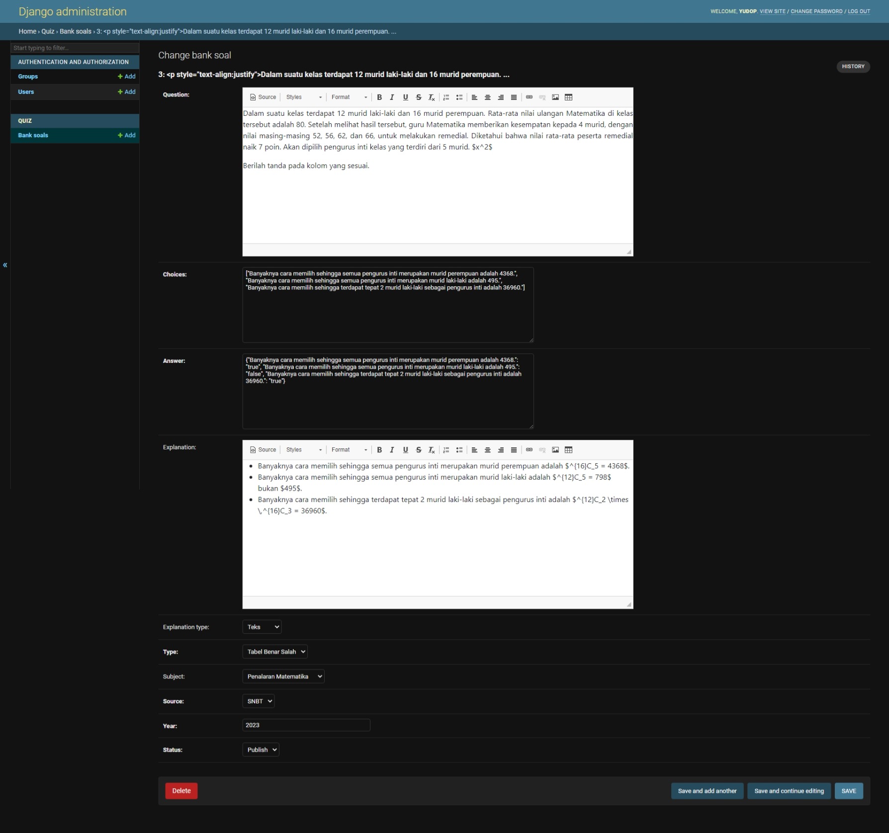 GitHub - yudopr11/latihan-matematika: Aplikasi kuis latihan matematika untuk ujian masuk ...
