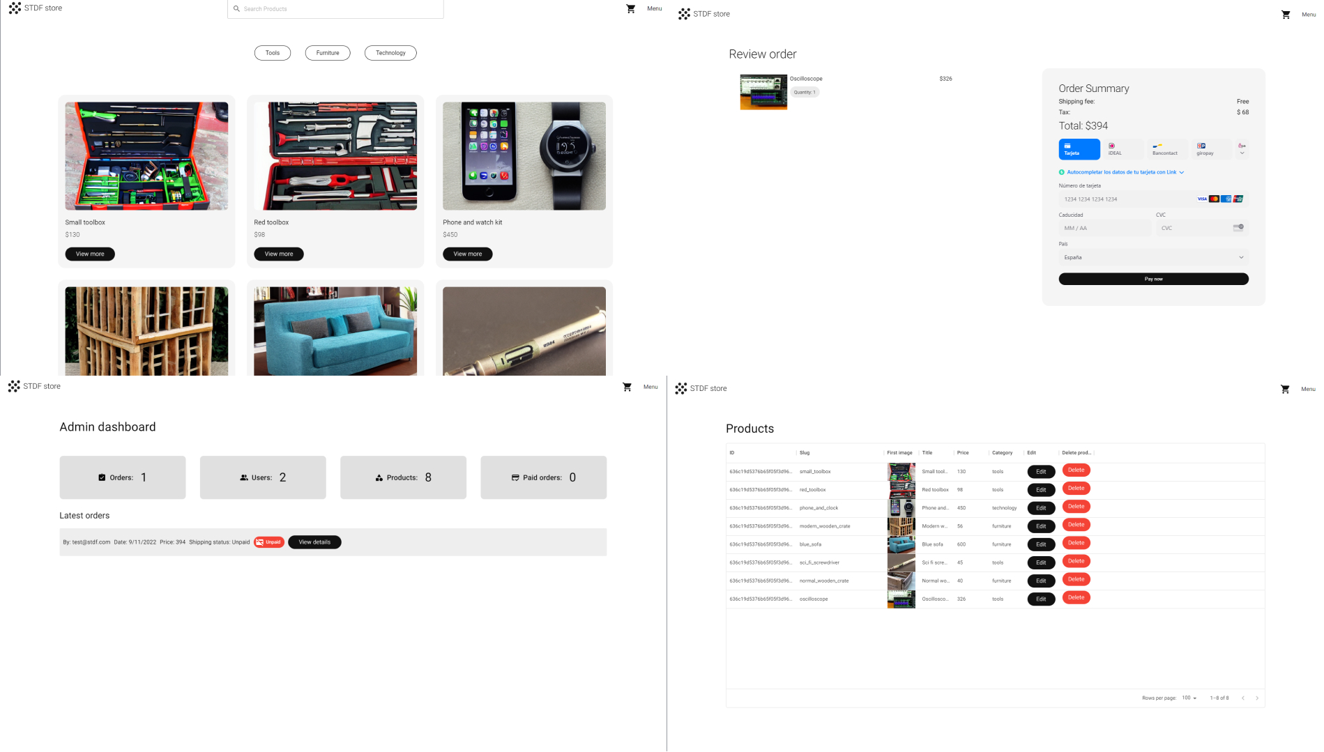 GitHub - pavece/STDFcommerce: A functional e-commerce site built with ...