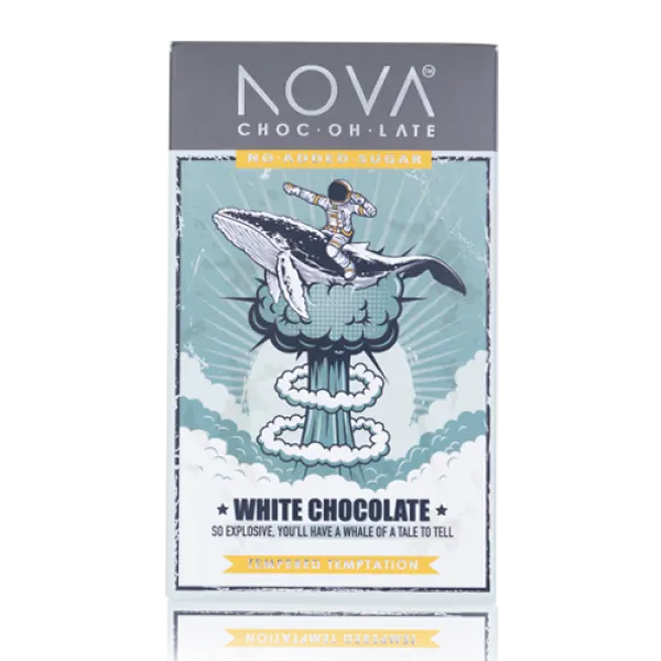 Nova White Chocolate Slab Sugar-Free Gourmet - The Harvest Market