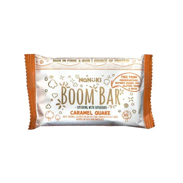 Nanuki Boom Bar Caramel Quake - Rich Raw Chocolate | The Harvest Market