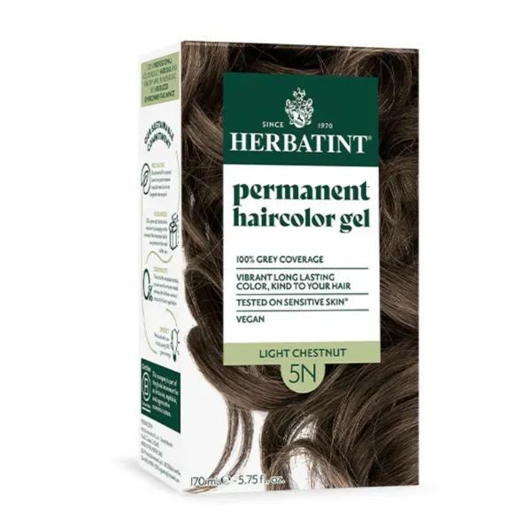 Herbatint Permanent Hair Colour Gel - Light Chestnut 5N - The Harvest ...